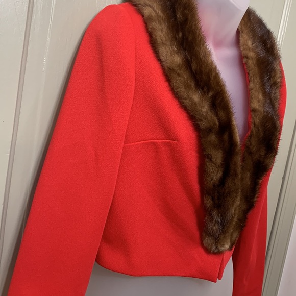 Jackets & Coats | Vintage Upcycled Short Waisted Jacket With Fur Color ...
